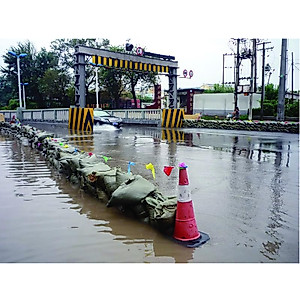 RISOON Solar Strobe Warning Light, High-Intensity LED, Red+Blue, 6-8h Battery Life, IP65 Waterproof, 1000m Visibility, Energy Saving, Wide Application