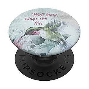 Hummingbird Bird With Wings She Flies For Women And Girls PopSockets PopGrip: Swappable Grip for Phones & Tablets