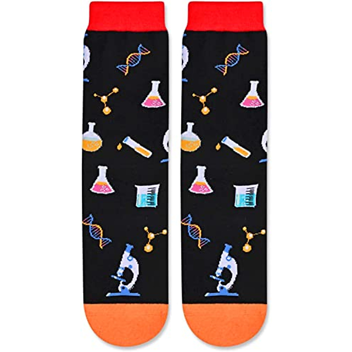 sockfun Science Socks Science Gifts for Teens Scientist Gifts Chemistry Socks Chemistry Gifts for Men Women, Gifts for Science Lovers Science Stocking Stuffers