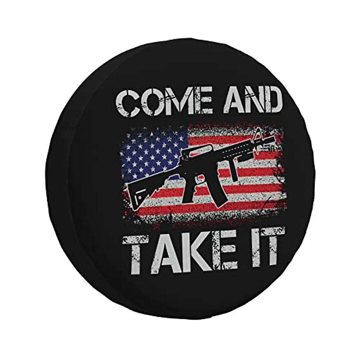 Come and Take It Funny Tire Cover Universal Fit Spare Tire Protector for Truck, SUV, Trailer, Camper, Rv