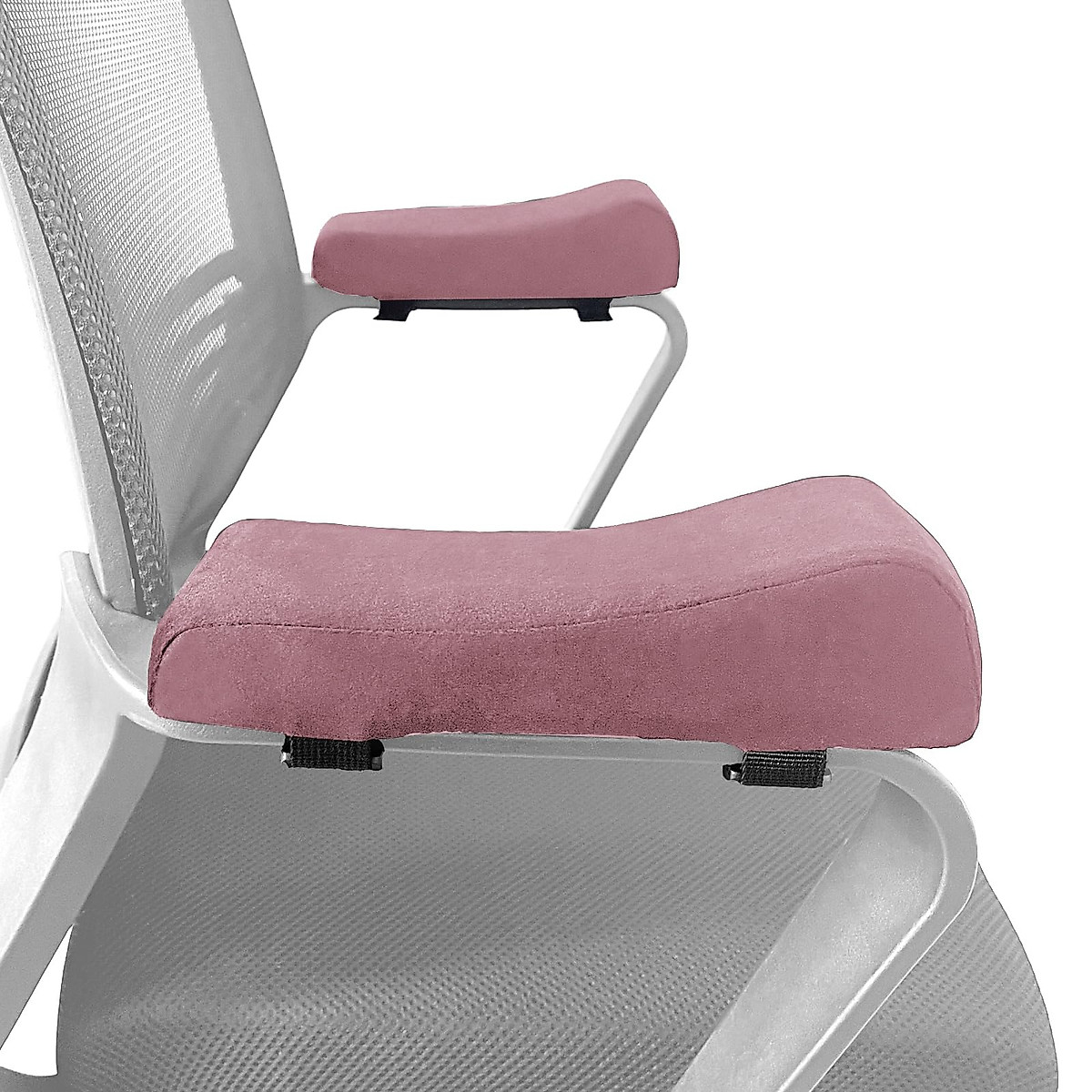 Easy-you Office Chair Armrest Covers, Set of 2 Comfortable Armrest Elbow Pillow (2 Pink Armrest Pillow)