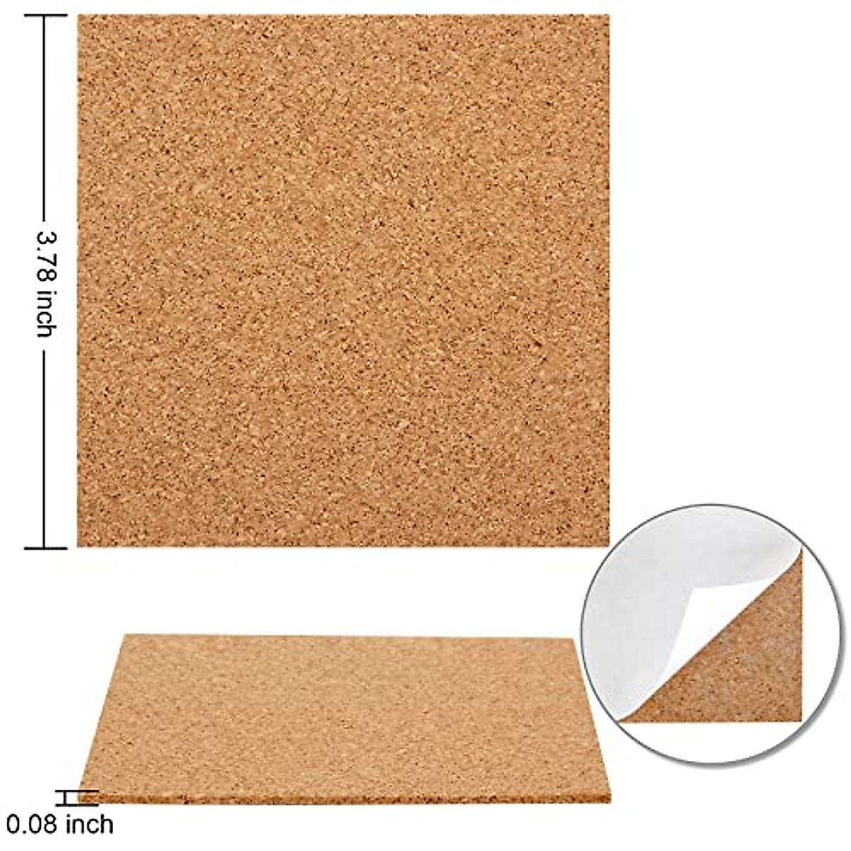 24 Pack Ceramic Tiles for Crafts Coasters with 2 Holder,White Unglazed Ceramic Tiles with Cork Backing Pads, Use with Alcohol Ink or Acrylic Pouring Make Your Own DIY Coasters (Square)
