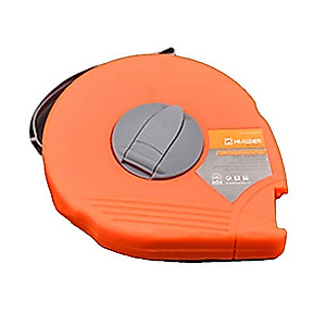 Edward Tools Long Measuring Tape with Retractable Closed Reel - Flexible Fiberglass Roll - SAE/METRIC - For Outdoor, Construction, Sports, Golf, DIY - Strong Belt Clip - Metal Hook End (60 Foot)
