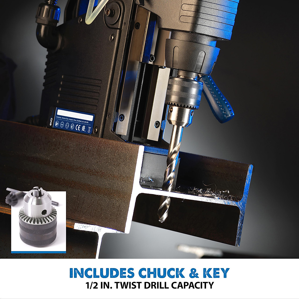 Evolution Power Tools EVOMAG42 1 5/8" Diameter x 2" Depth Magnetic Drilling System