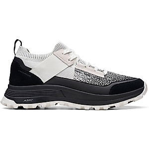 Clarks Women's ATL Trek Knit Sneaker, Off White Text, 8