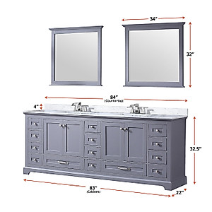 Bell+Modern Tybee 84 in. W x 22 in. D Navy Blue Double Bath Vanity