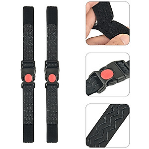 Cosmos 2 Pcs Bike Wheel Stabilizer Straps Anti-Slip Adjustable Fastening Tie Down Straps Reusable Versatile Hook & Loop Securing Straps