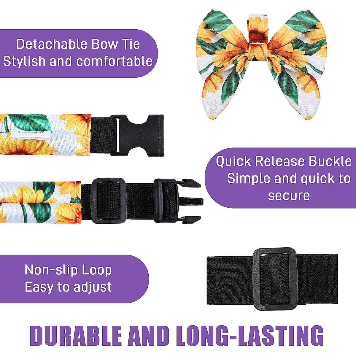 Paw Legend Dog Calming Collar for Dogs Filled with Lavender Anxiety Relief 100% Polyester Adjustable Thunderease Calming Collar (2 Pack, Medium)