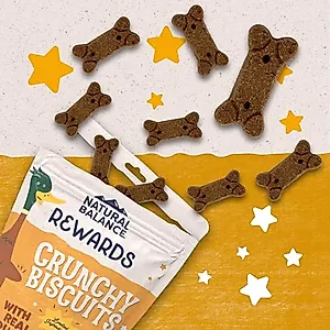 Natural Balance Limited Ingredient Rewards Crunchy Biscuits, Grain-Free Dog Treats for Adult Dogs of All Breeds, Duck Recipe, 28 Ounce (Pack of 1)