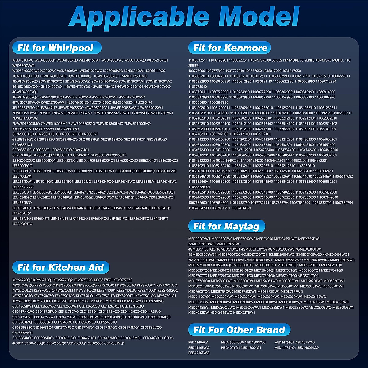 279838 W10724237 Dryer Heating Element Kit Fit for Whirlpool Cabrio Kenmore Roper Maytag Amana Crosley Dryer Parts Thermostat Thermal Fuse Replaces 3398063 3398064 3403585 8565582 W10724237 WP279837
