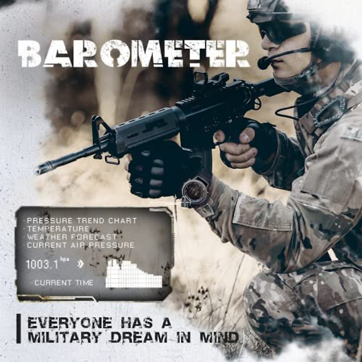 Military Watches with Compass for Men Tactical Watch Outdoor Sports Watches for Men Hiking Digital Wrist Watch with Barometer,Altimeter,Step Counter