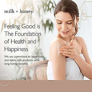 milk + honey Rich Body Cream No. 46, with Sandalwood, Vetiver, and Cardamom, Body Cream for Women and Men, Ultra-Nourishing Moisturizing Lotion, 8 oz.