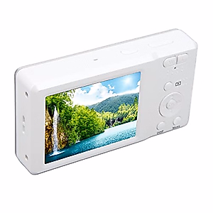 Autofocus Digital Camera, Point and Shoot Flash 56MP 4K 20X Camera High Definition for Travel (Silver)