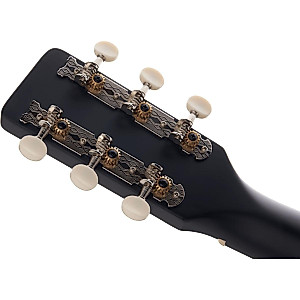 Gretsch G9520E Gin Rickey Acoustic Electric Guitar, Smokestack Black, with Soundhole Pickup