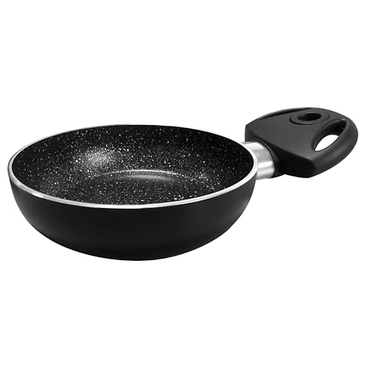 Pensofal Biostone Eggpan 1 Side Handle-Diameter 14 Cm, 0.6 Litres, Black
