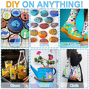 AROIC 36 Pack Acrylic Paint Pens——Writing on Any Material, Rock, Ceramics, Glass, Wood and More, Used for DIY Craft.