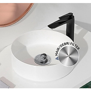 3 Pack Stainless Steel and Silicone Hair Catcher for Bathtub and Kitchen Shower Drains Hair Stopper Durable Silicone Easy to Install and Clean.