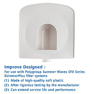 SFX Pool Vacuum Plate Adapter - for Summer Waves Polygroup Ground Skimmer Filter Pump Systems Replace Parts P58PP1955W05