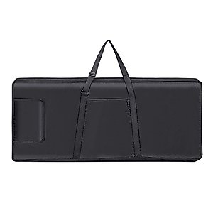 61 Key Keyboard Gig Bag Electric Piano Case Padded with 5mm Cotton,Shoulder Strap and Storage Pocket 39'' x 16" x 6''