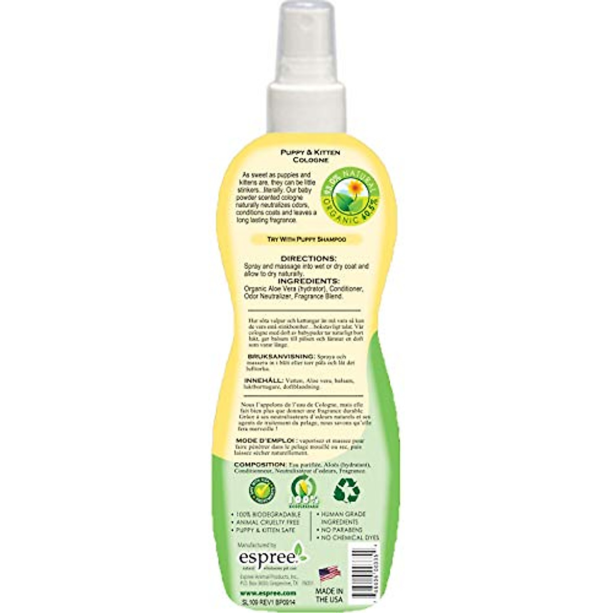 Espree Puppy & Kitten Cologne, 4 oz