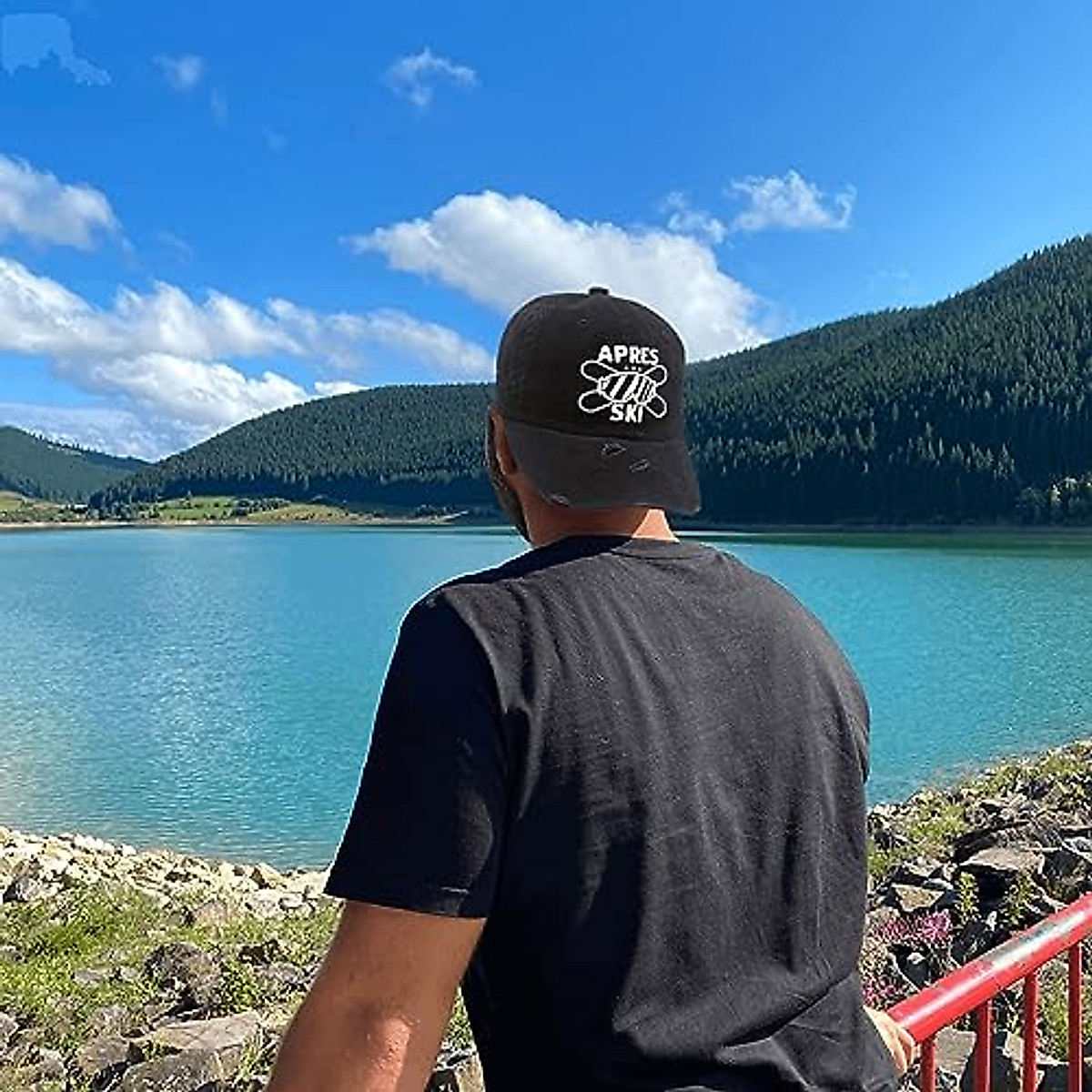 Apres ski Above it Hat for Women Pole Baseball Cap Stylish Washed Ball Caps Light Weight