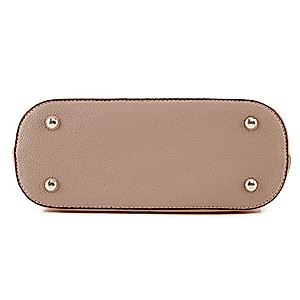 SG SUGU Lunar Lightweight Medium Dome Crossbody Bag Shoulder Bag with Double Tassels | Zipper Pocket | Adjustable Strap|Beige