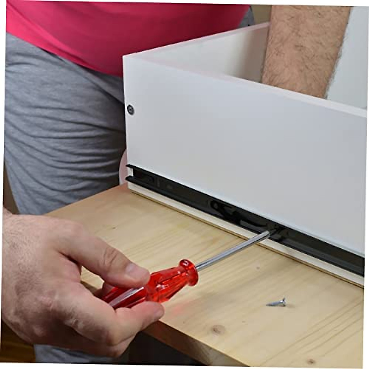 STOBOK 1 Pair Keyboard Rails Keyboard Stand for Desk Keyboard Holder Under Desk Keyboard Tray Slide Rail Work Desk Accessories Plastic Serving Tray Drawer Rails Durable Keyboard Slide Set