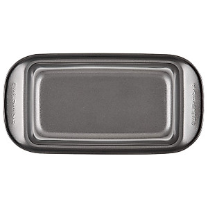 Rachael Ray Bakeware Meatloaf/Nonstick Baking Loaf Pan with Insert, 9 Inch x 5 Inch, Gray