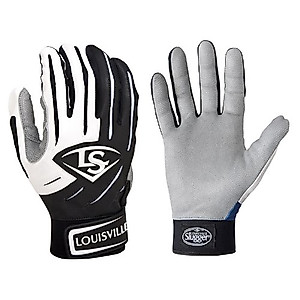 Louisville Slugger 1pr BGS714 Adult XX-Small Black/White Series 7 Batting Gloves