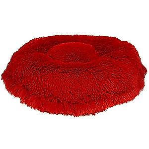 Bessie and Barnie Ultra Plush Lipstick Deluxe Luxury Shag Dog/Pet Lily Pod Bed Machine Washable