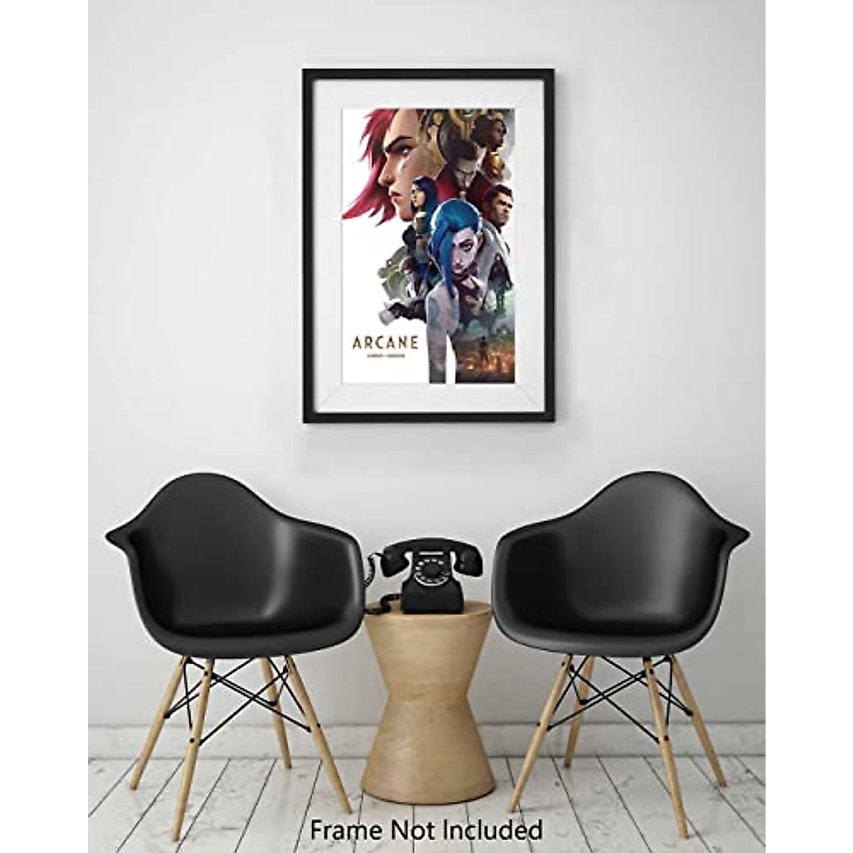 Christ-EZ Anime cartoon Arcane League of Legends Movie Poster Cool Wall Decor Art Print posters for room aesthetic - Matte Poster Frameless Gift 11 x 17 inch(28cm x 43cm)