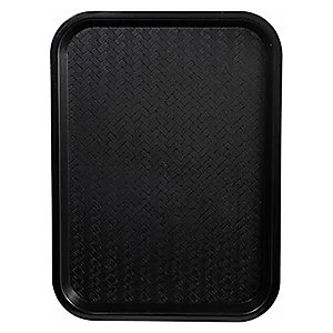 Winco, Black FFT-1014K Fast Food Tray, 10 14-Inch, Medium