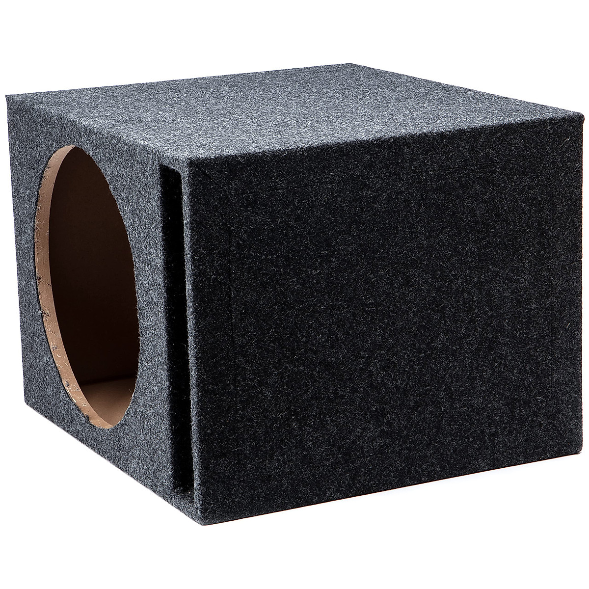 American Sound Connection Car Audio Single 12" Vented Subwoofer Stereo Sub Box Ported Enclosure 5/8" MDF
