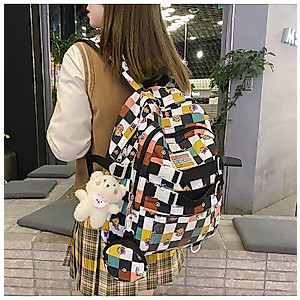Lokkcy Kawaii Backpack for School,Backpacks for Girls and Backpack for Girls 10-12 Japanese School Bag book bags for girls 8-12(black)