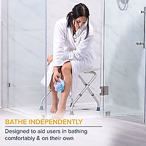 Drive Medical Handicap Bathroom Bench, White (12486 )