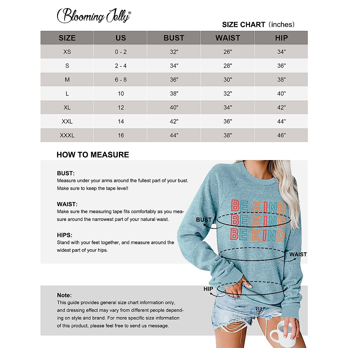 Blooming Jelly Womens Be Kind Sweatshirt Crewneck Loose Fit Cute Long Sleeve Tops Ladies Fall Clothes Winter Teacher Outfits (X-Large, Pink)