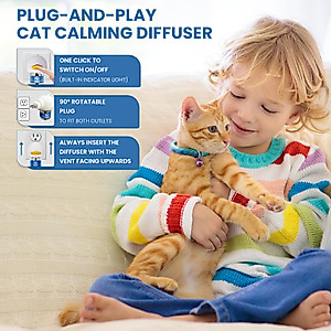 Cat Pheromones Calming Diffuser, Yirr Cat Calming Diffuser, Therapet MD Cat Diffuser, Cat Diffuser Calming Multicat, Relaxing Pheromone for Cats Relief Stress Anxiety Fighting Scratching, 2 Pack(48ml)