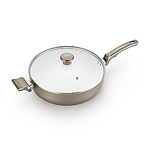 T-fal C991SE Ceramic Chef Cookware Set, 12-Piece, Champagne