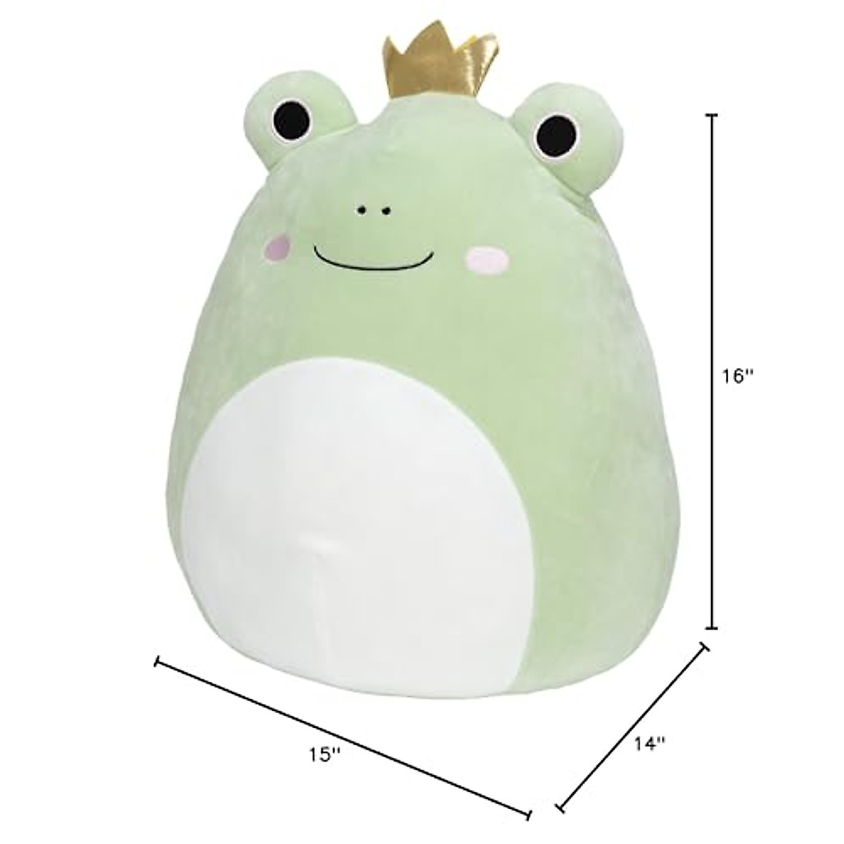 Squishmallows 16-Inch Frog Prince - Add Baratelli to Your Squad, Ultrasoft Stuffed Animal Large Plush Toy, Official Kellytoy Plush - Amazon Exclusive