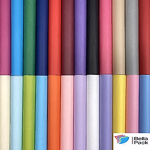 24 Sheets in 24 Colors, 20"*20" Colorful Pack Gift Tissue Paper for Gifts, Birthdays, Holidays, and All Occasions