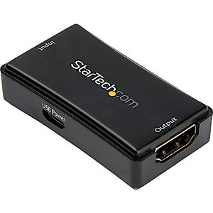 StarTech.com 45ft / 14m HDMI Signal Booster - 4K 60Hz - USB Powered - HDMI Inline Repeater & Amplifier - 7.1 Audio Support (HDBOOST4K2)