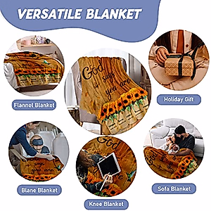 MIFADFAO Christian Gift for Women Religious Gift Throw Blanket Healing Thoughts Soft Prayer Caring Lightweight Inspirational Bible Verse 50X60 Inch Throw Blanket Get Well Soon Men& Women Gifts