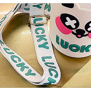 NCDUANSAN 550ML Kawaii insulated water cup 316 stainless steel cute girl outdoor bottle portable straw drinking bottle (pink)