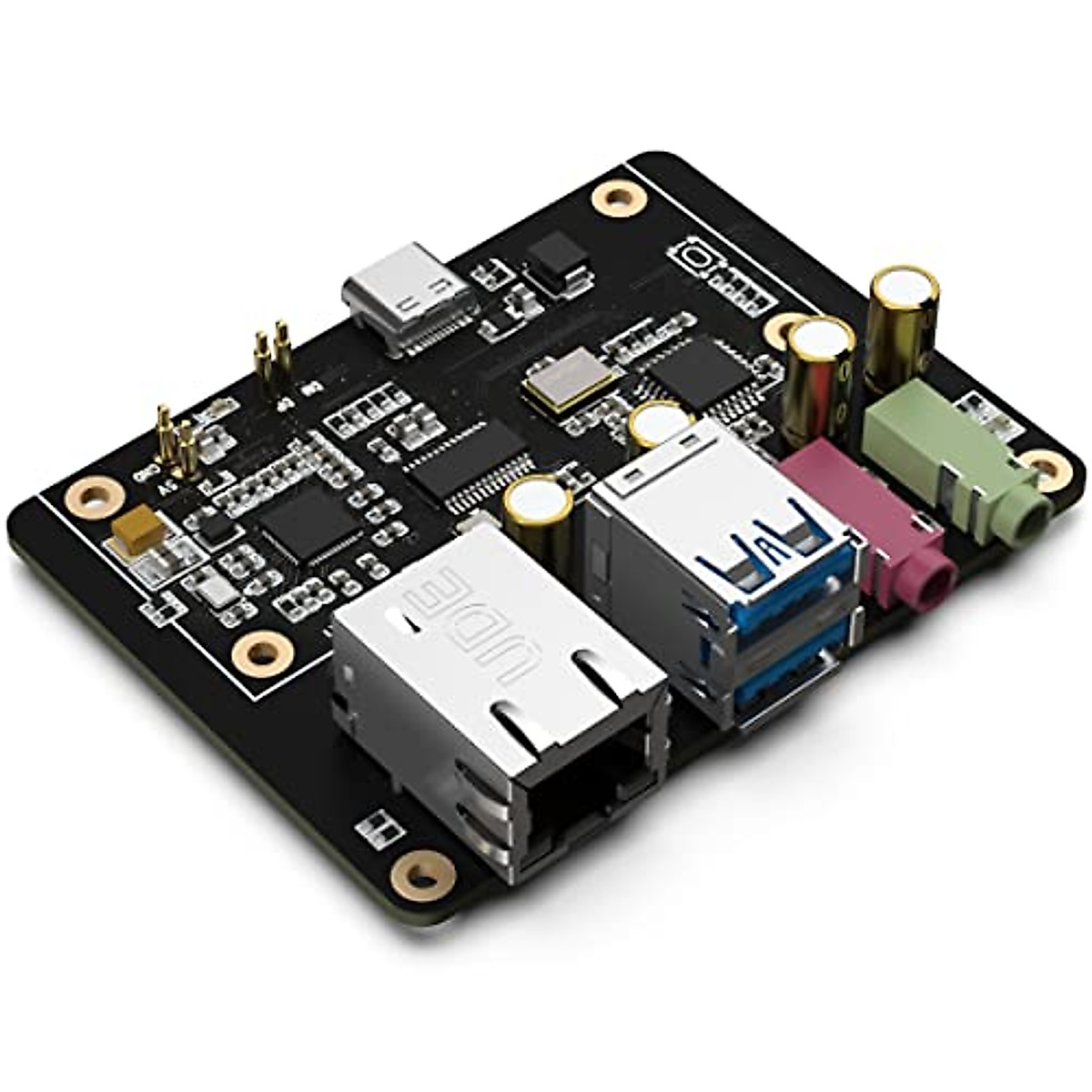 Raspberry Pi Zero 2/2W Heatsink Kit Raspberry Pi Zero Ethernet Expansion Board Raspberry Pi Zero DAC Input/Ouput Support All Raspberry Pi System