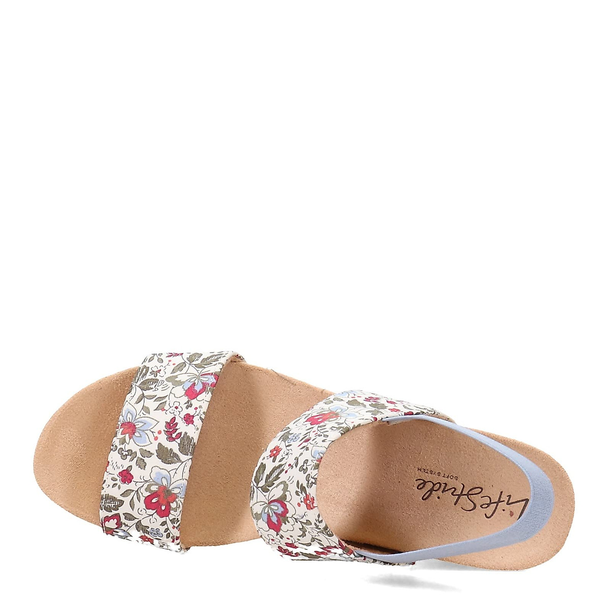 LifeStride Delta Womens Sandal 10 CD US RedMulti Floral