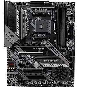 MSI MAG X570 TOMAHAWK WIFI Motherboard (AMD AM4, DDR4, PCIe 4.0, SATA 6Gb/s, M.2, USB 3.2 Gen 2, AC Wi-Fi 6, HDMI, ATX)