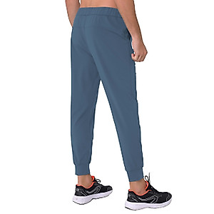 AbleTree 27" Inseam Athletic Jogger Pants for Short Men 7/8 Quick Dry Workout Tapered Stretch Sweatpants Casual