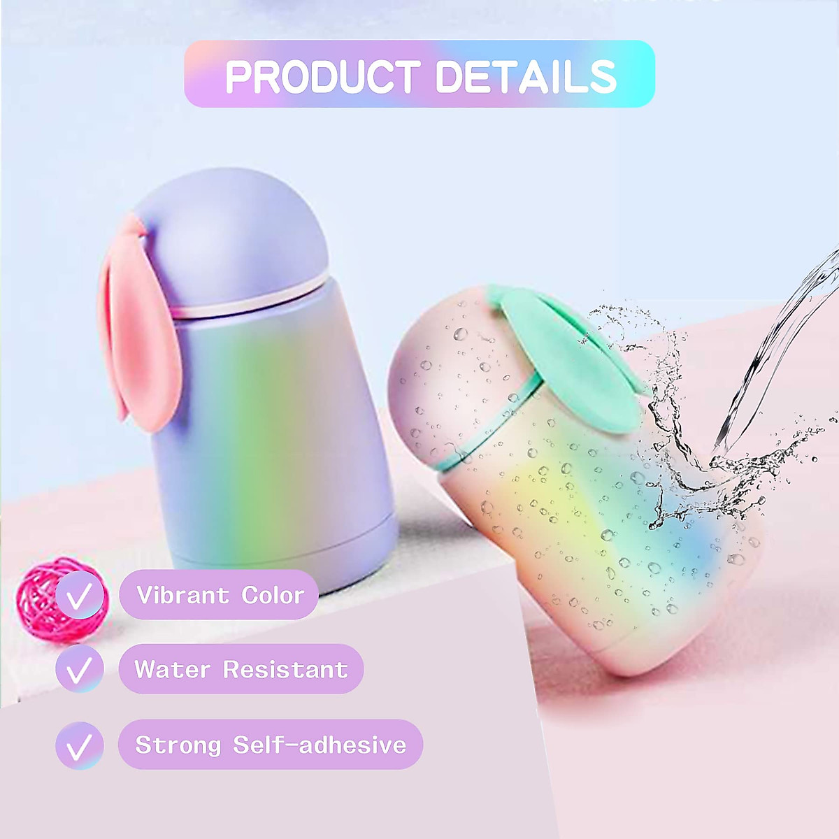 Holographic Sticker Paper, 24 Sheets Transparent Holographic Laminate Vinyl Sheets, Clear Overlay Lamination Sticker Film Self Adhesive Waterproof with Rainbow Patterns - 8.5 x 11 Inch (Laser Style)