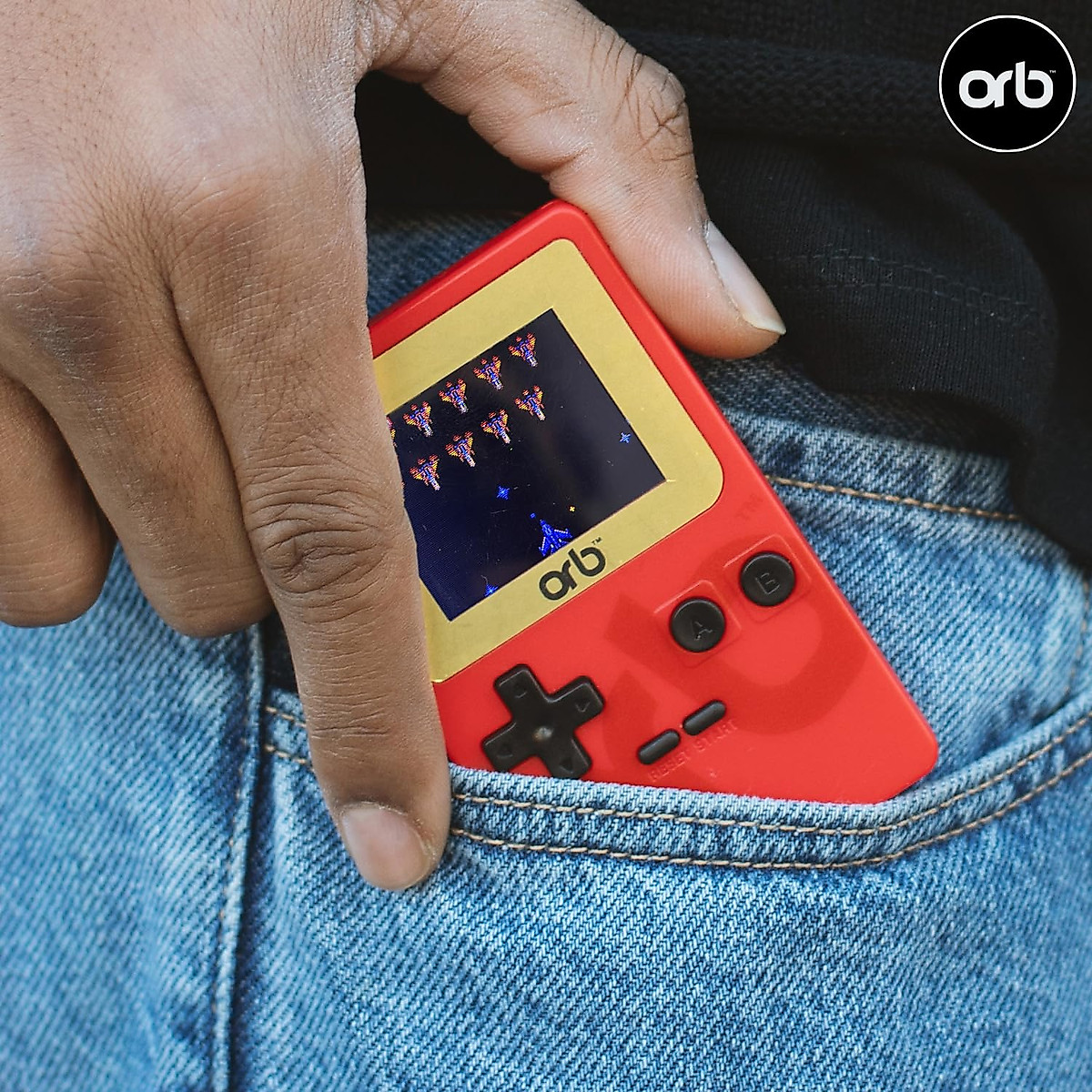 Thumbsup UK, ORB, Retro Handheld Console, 150 8-Bit Games, OR-RETHC