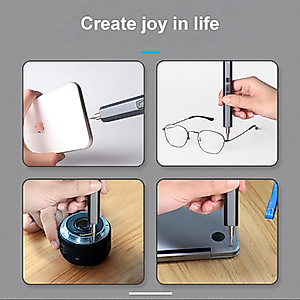 36 in 1 Cordless Electric Screwdriver, Mini Power Precision Screwdriver Set with LED Light 3. 7V Rechargeable Portable Magnetic Repair Tool Kit for Repairing Phones Eyeglasses Laptop